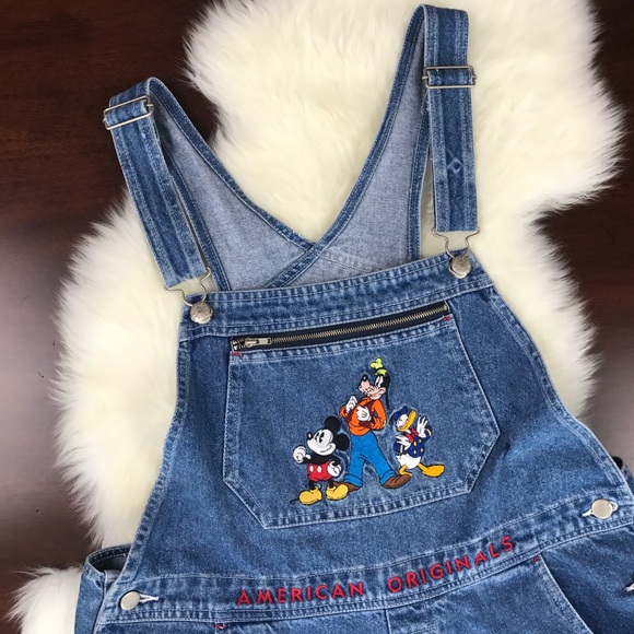 Disney | Jeans | Vintage Disney American Original Denim Overalls | Poshmark